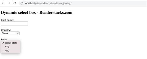 Show Dropdown List From Ajax Response In Jquery Readerstacks