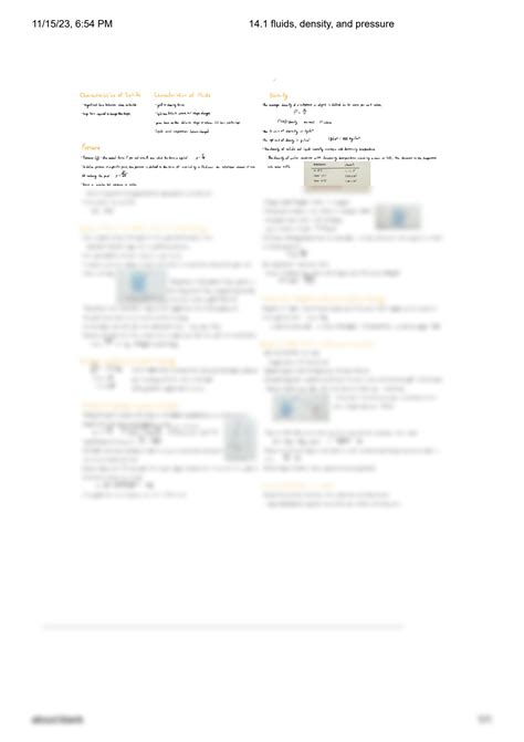 Solution Fluids Density And Pressure Studypool