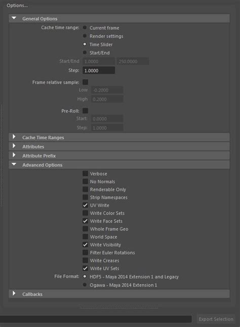 Solved Alembic Exports Only One Frame Not The Whole Sequence