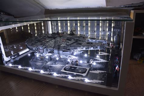 Lego Display Case Coffee Table For Star Wars Millennium Falcon Artofit