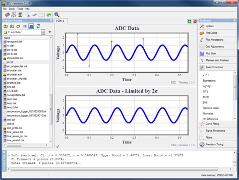 Outlierrejectionsignalprocessing Ezl Software