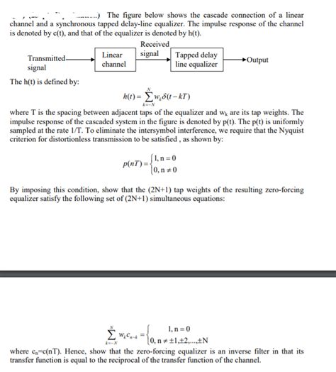 Solved The Figure Below Shows The Cascade Connection Of Chegg