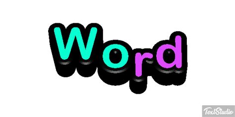 Word Word Animated  Logo Designs