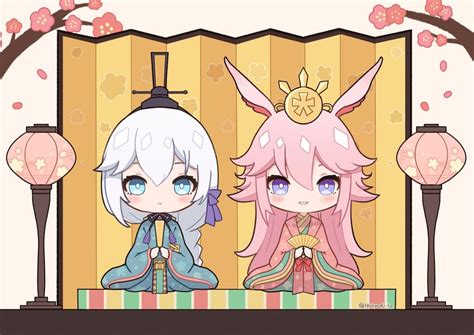 Yae Sakura And Kallen Kaslana Honkai And More Drawn By Hn Honyori Ta Danbooru