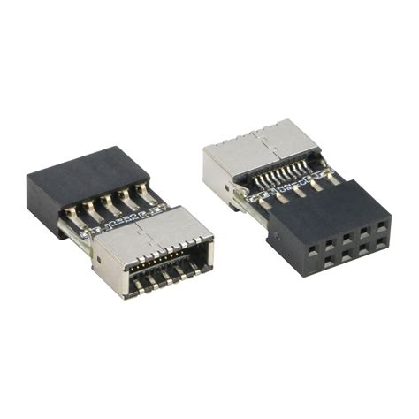 Usb 2 0 To Usb 3 2 Gen 1 Header Adapter [2 Pack] Internal 9pin Female