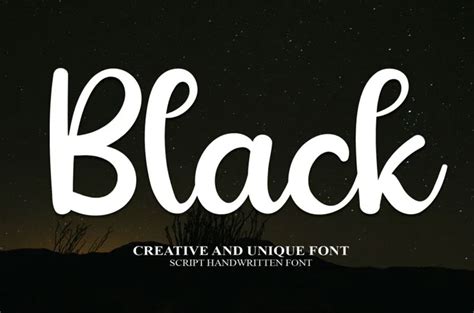 Black Script Font Creative Fonts Black Script Font Creative Fonts