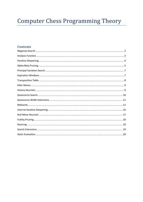 pdf computer chess programming theory dokumen tips
