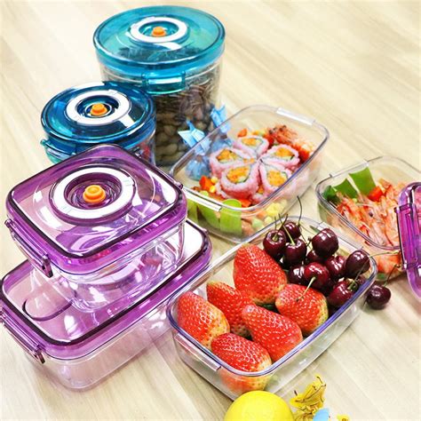 Vacuum Container Plastic Food Storage Container Wi Vicedeal