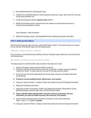 Cis247 A Ilab 4 Composition And Class Interfaces PDF
