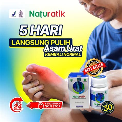 Jual Naturatik 30 Kapsul Obat Asam Urat Paling Ampuh Asli Garansi Uang Kembali Shopee Indonesia