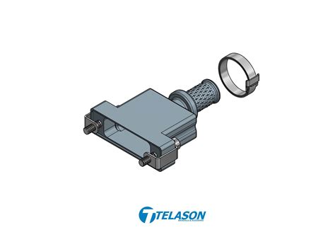 Straight Banding Backshell Emi Rfi Shielded Screened Spin Coupling Telason
