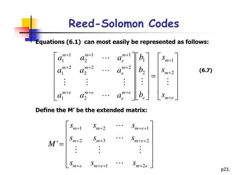 Ppt Reed Solomon Codes Powerpoint Presentation Free Download Id