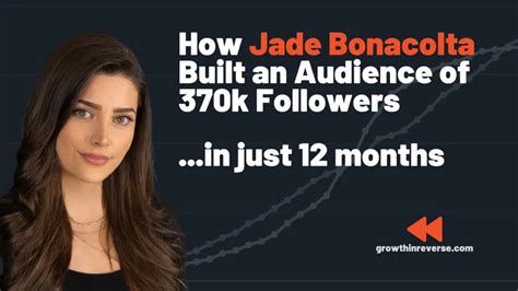 How Jade Bonacolta Grew To Over 370k Followers In 12 Months With A