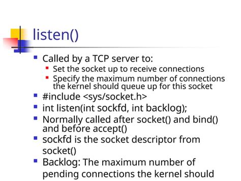 Lecture 1 Socket Programming Elementary Tcp Sockets Pptx