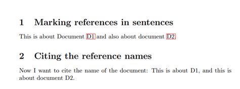 how to label document objects and cross reference them elsewhere in