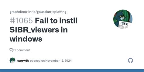 Fail To Instll Sibrviewers In Windows · Issue 1065 · Graphdeco Inria