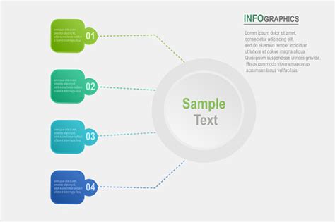 비즈니스 데이터 시각화용 프로세스 차트 그래프의 추상 요소 4단계 옵션 부품 또는 프로세스가 있는 다이어그램 프리젠테이션을 위한 비즈니스 템플릿입니다 인포그래픽을 위한