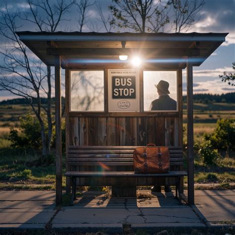 Free Vintage Bus Stop Image Vintage Retro 1950s Download At Stockcake