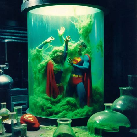 Superman And Supergirl In Kryptonite Gas Trap By Wondersarah1977 On