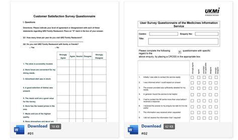 19 Best Free Questionnaire Microsoft Word Templates 2022