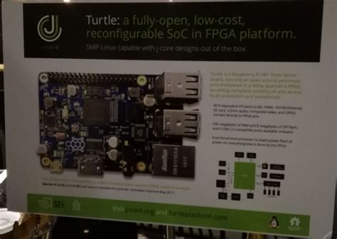 Turtle Board Is A Raspberry Pi Like FPGA Board For J Core J Open Source SuperH SH SoC CNX