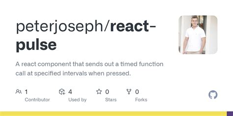 GitHub Peterjoseph React Pulse A React Component That Sends Out A Timed Function Call At