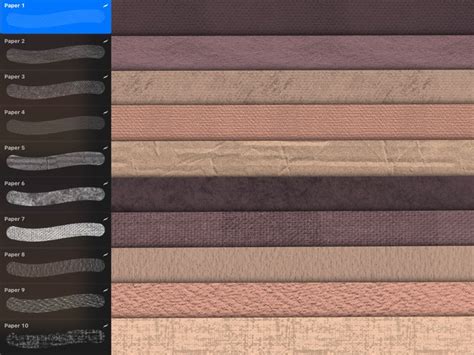 20 procreate paper texture brushes canvas texture watercolour paper