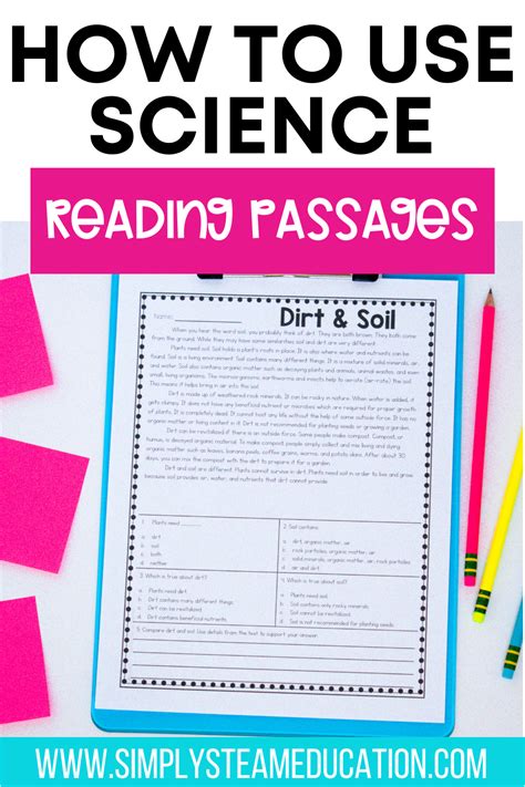 How To Use Science Reading Passages Simply STEAM Education