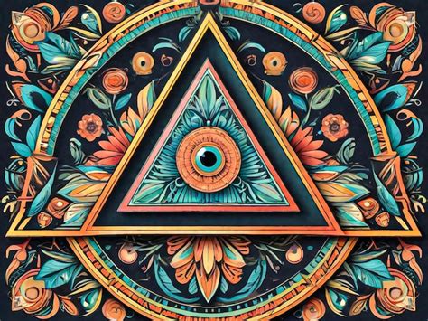Premium Ai Image Vibrant Color Triangle