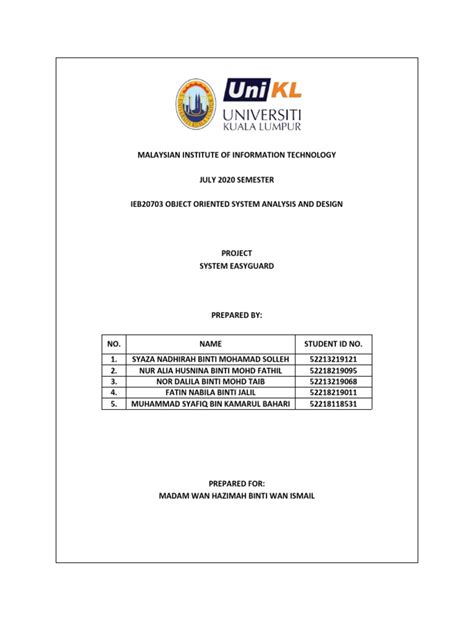 Project Oosad Pdf Use Case Application Software