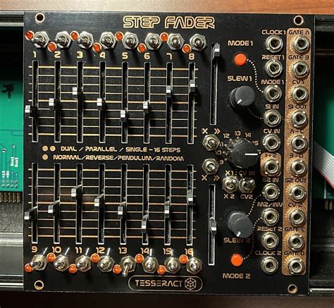 Tesseract Modular Step Fader Mk 1 Eurorack Module Reverb