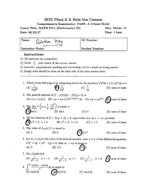 Mathematics Iii Part A Solution Pdf