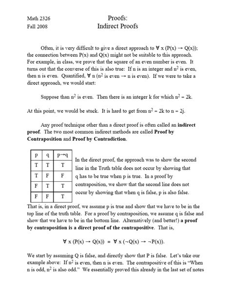 indirect proofs pdf