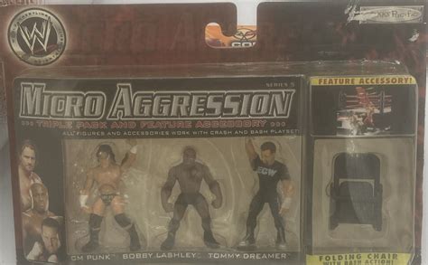 Wwe Micro Aggression Series 4 Cm Punk Bobby Lashley Hardcore Holly