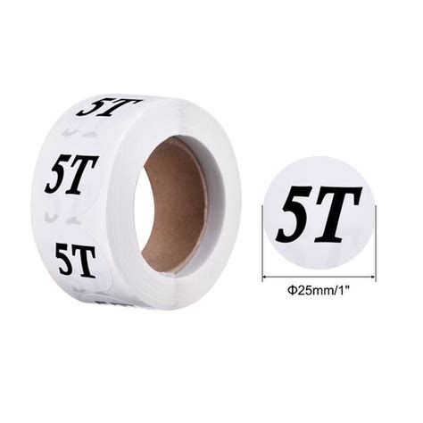 Clothing Size Sticker Label Coding Label 1 Roll Adhesive Labels Bed