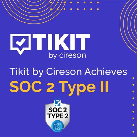 Tikit Achieved Soc 2 Type Ii Compliance Tikit By Cireson Posted On The Topic Linkedin