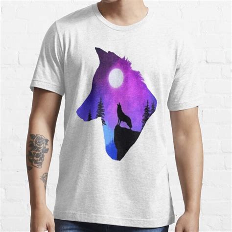 Wolf Howling At The Moon Inside A Wolf Fantasy Art T Shirt For Sale