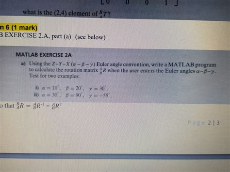 Solved What Is The 24 Element Of T N 6 1 Mark B