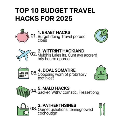 Top 10 Budget Travel Hacks For 2025 Graphic Eagle