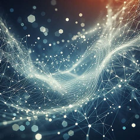 Digital Data Visualization Background Wave Flow Plexus Geometric Effect Minimal Array