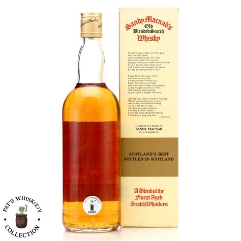 Sandy Macnabs Scotch Whisky 1970s Whisky Auctioneer