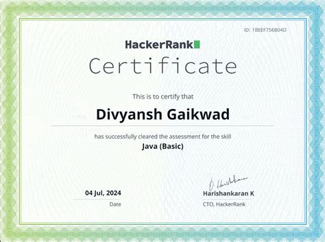 Java Hackerrank Certification Coding Javadevelopment Divyansh