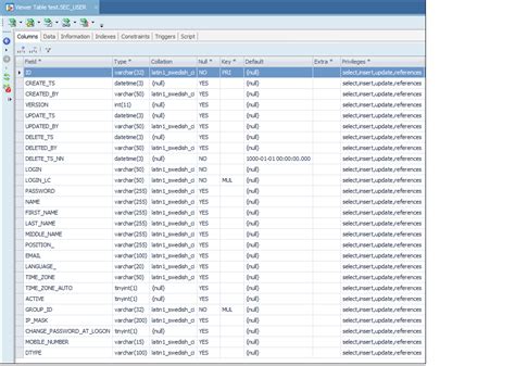Unable To Create Anonymous Session Caused By Unknown Column Dtype In