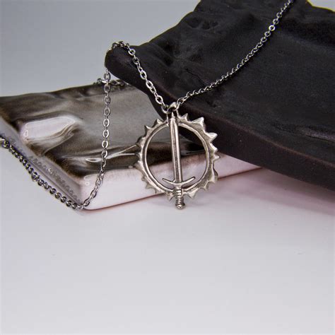 Eilistraee Symbol Pendant Double Sided Drow Double Sided N Inspire