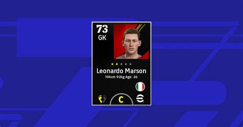Leonardo Marson Efootball 2022 Stats