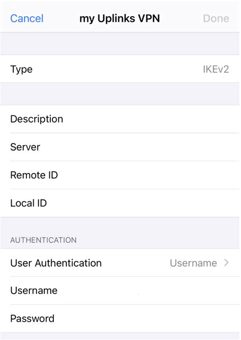 Setup Guide For IOS And IPadOS Uplinks VPN