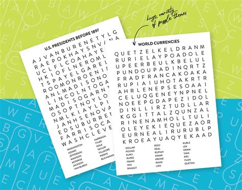 Large Print Word Search Puzzles Vol 1 Printable Word Etsy