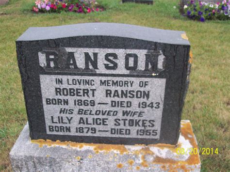 Robert Ranson 1869 1943 Mémorial Find A Grave