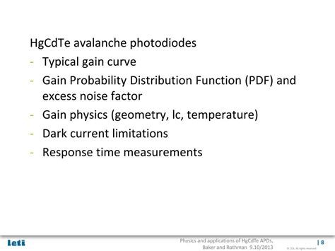 Ppt Physics And Applications Of Hgcdte Apds Powerpoint Presentation Free Download Id6605196