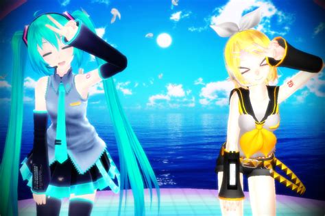 Mmd Tda Miku And Rin By Putroj On Deviantart